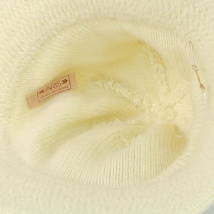 Aris | Accessories | Aris Vintage Fedora Knit Hat In Cream | Poshmark